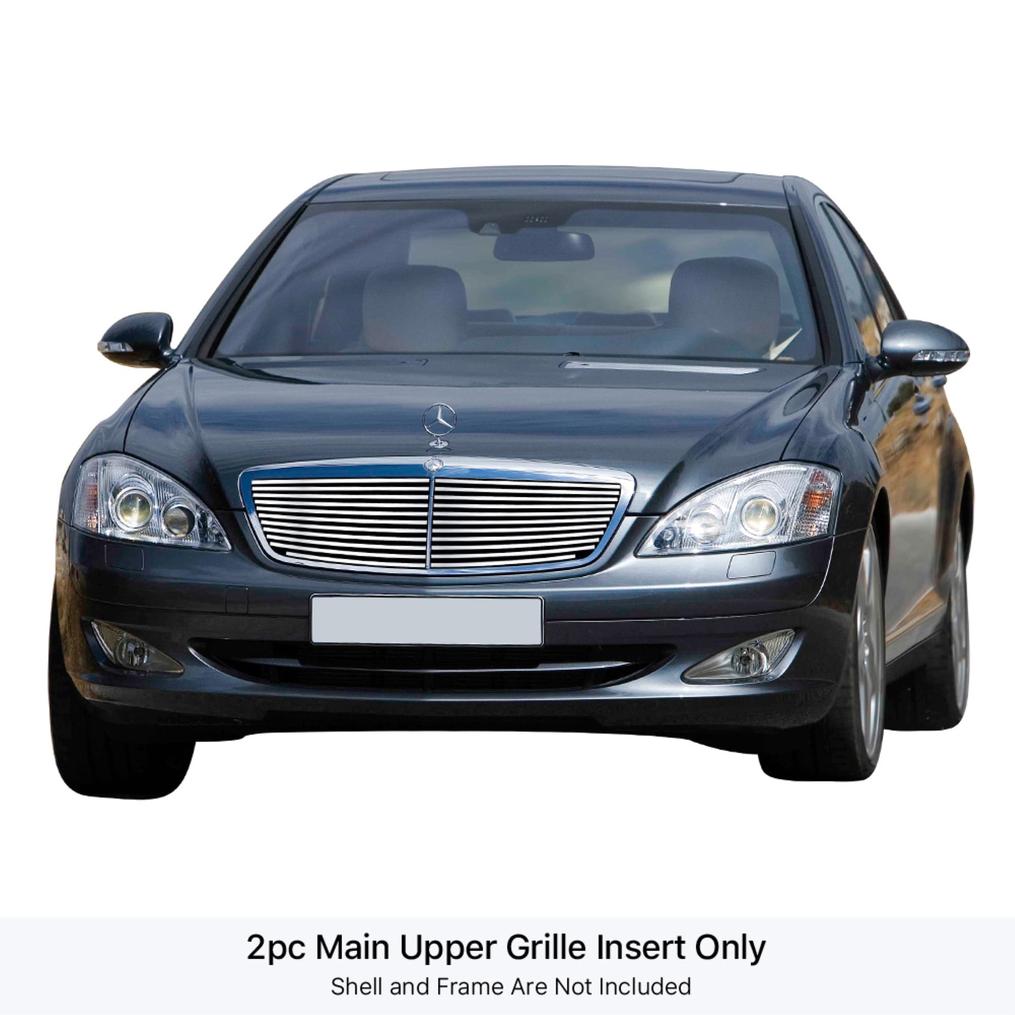 APS 2007-2011 Mercedes-Benz S550 Stainless Steel Billet Grille 8x6 ...
