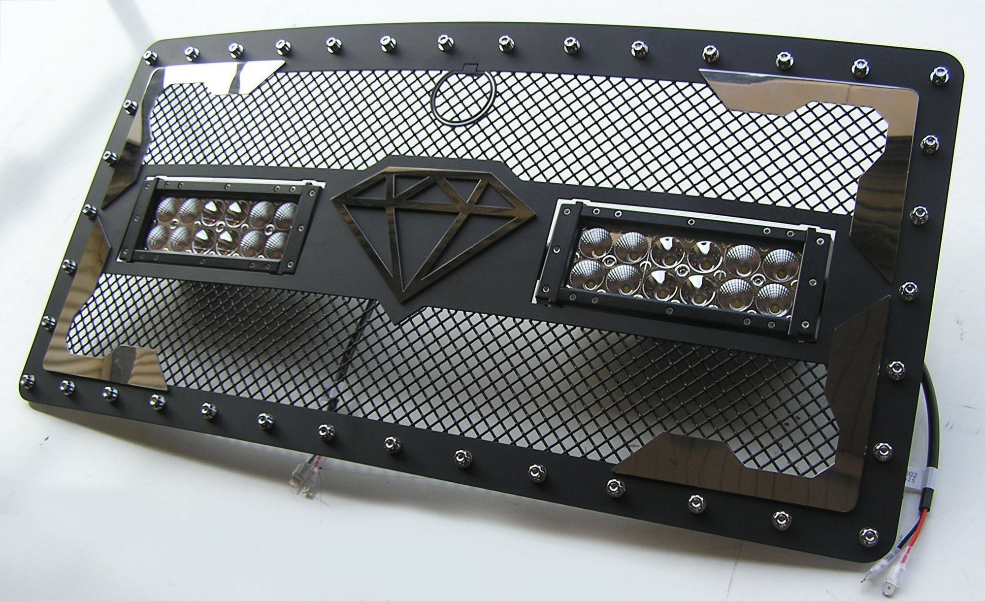 APS 2007-2018 Jeep Wrangler JK Rivet Grille laser cut rivet mesh with ...