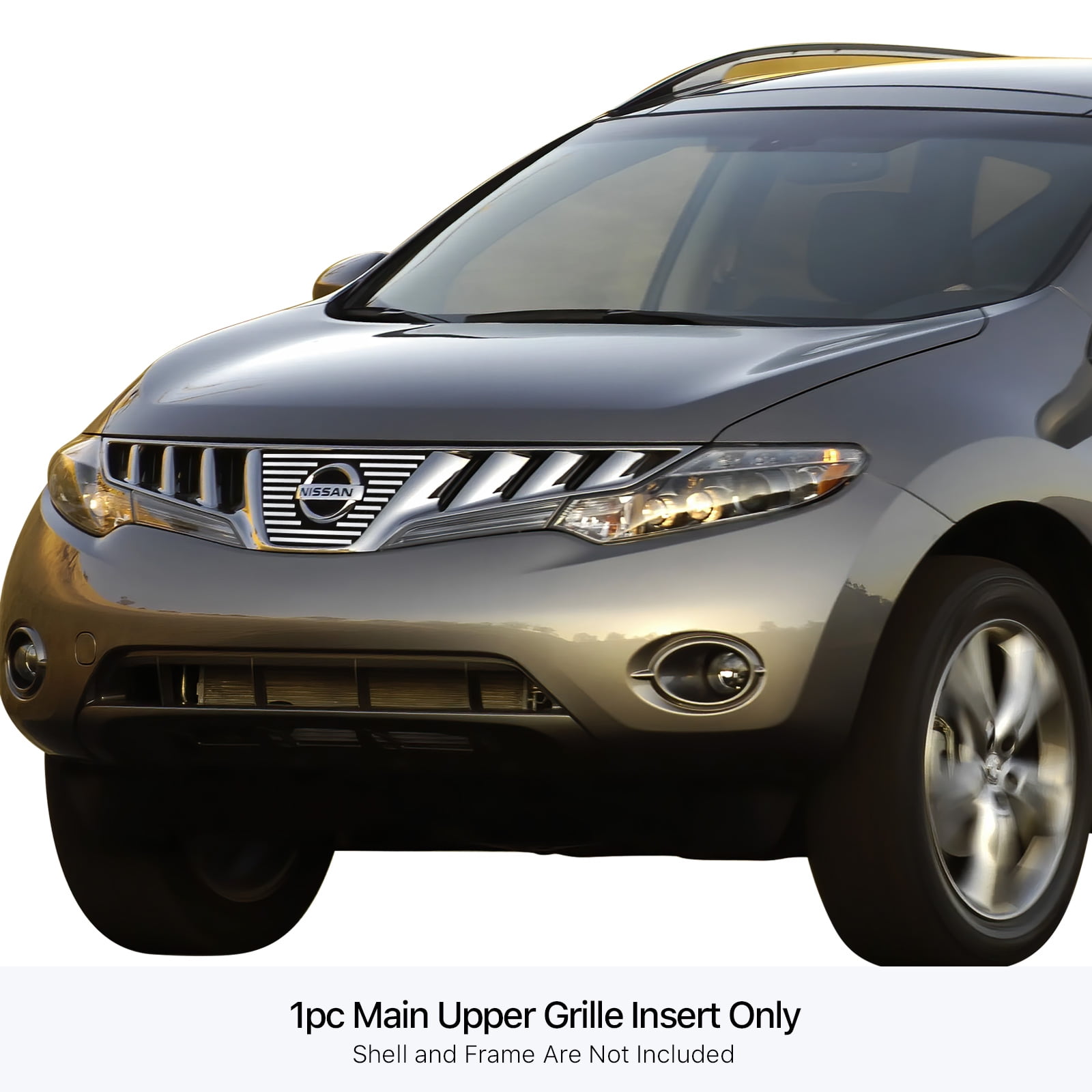 APS 2009-2010 Nissan Murano Stainless Steel Billet Grille 8x6 ...