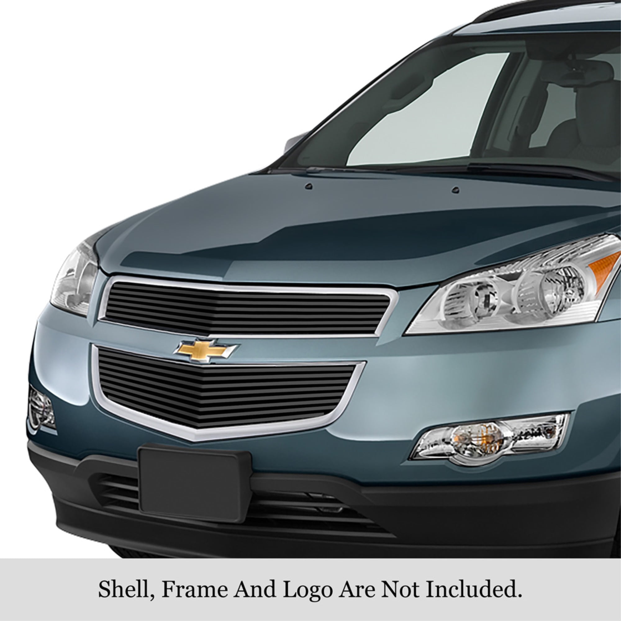 APS 2009-2012 Chevy Traverse Black Stainless Steel Billet Grille 8x6 ...