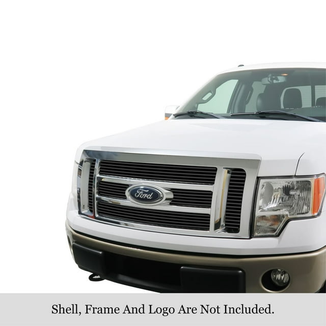 APS Black Stainless Steel Front Billet Grille for 2009-2012 Ford F-150 Lariat - Walmart.com