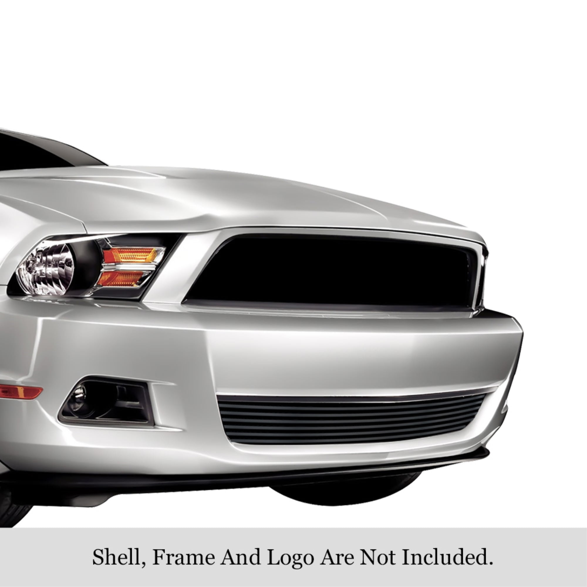 2010-2012 Ford Mustang V6 Stainless Steel Black Powder Coated Finish ...