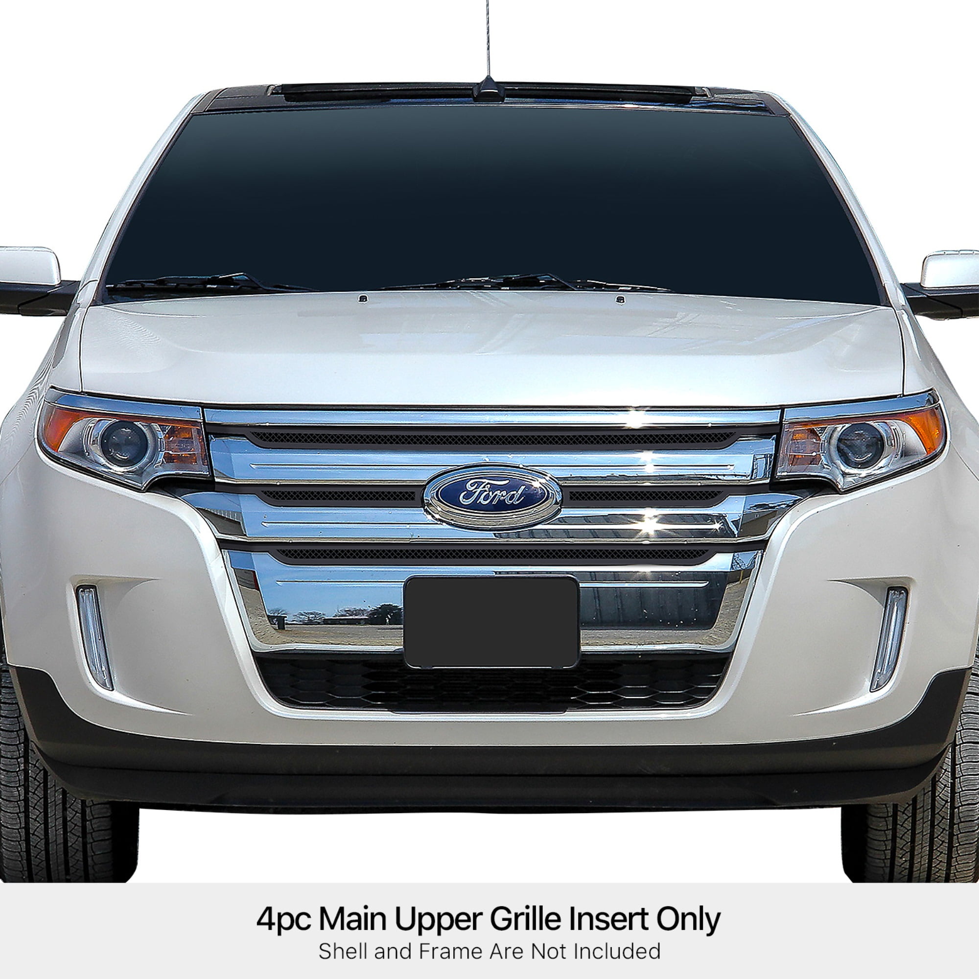 Stainless Steel Main Upper Black Wire Mesh Grille 2011-2014 Ford Edge ...
