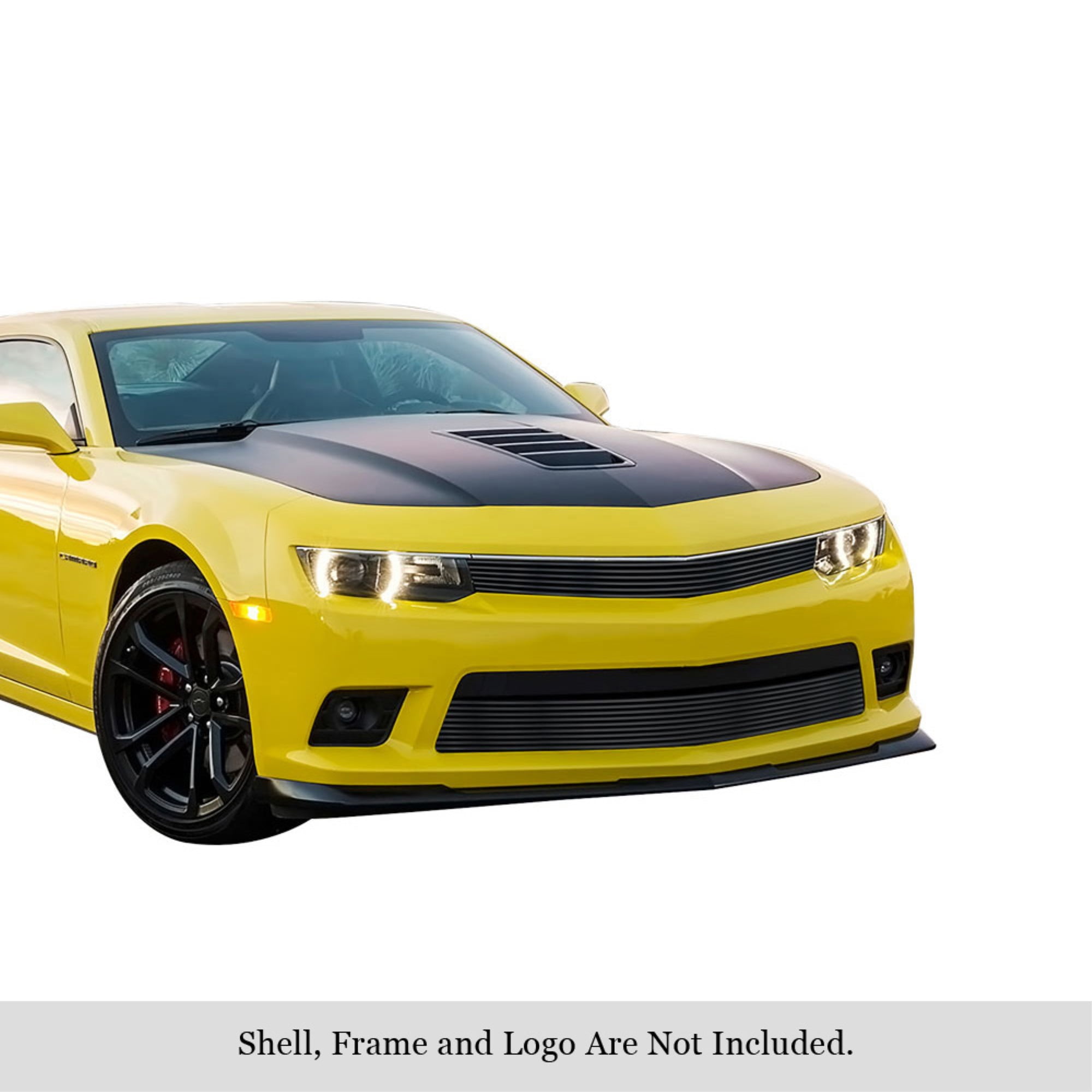 APS 2014-2015 Chevy Camaro LS Black Stainless Steel Billet Grille ...