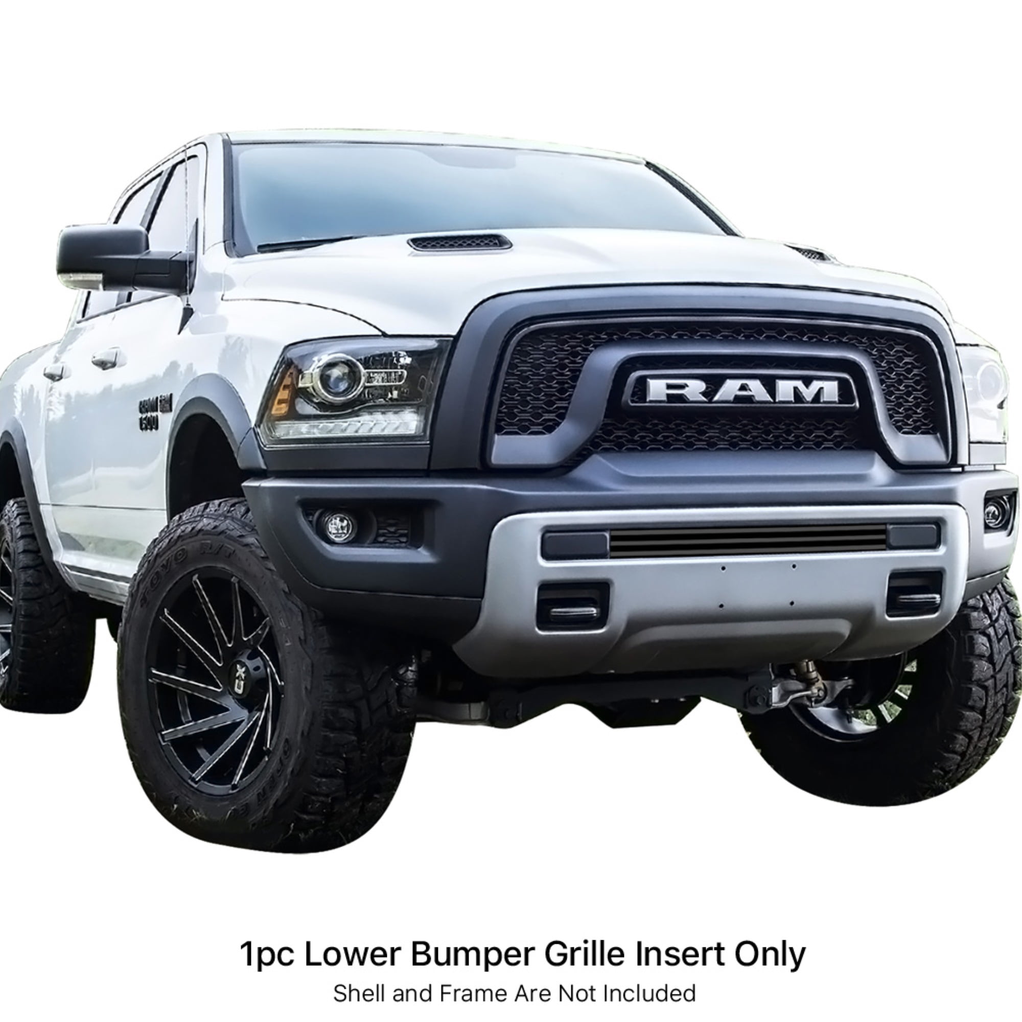 2015-2018 Ram 1500 Rebel Stainless Steel Black Powder Coated Finish 8X6 ...