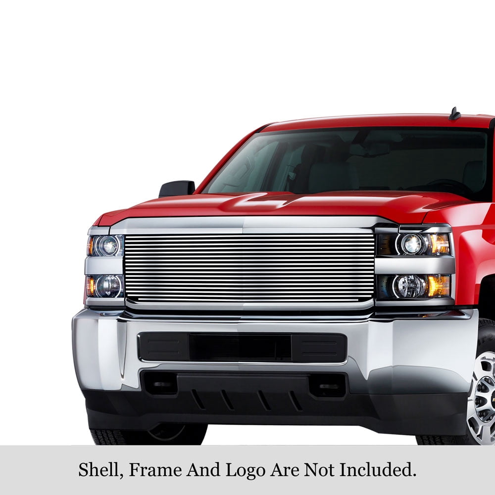 APS 2015-2019 Chevy Silverado 2500 HD Stainless Steel Billet Grille 8x6 ...