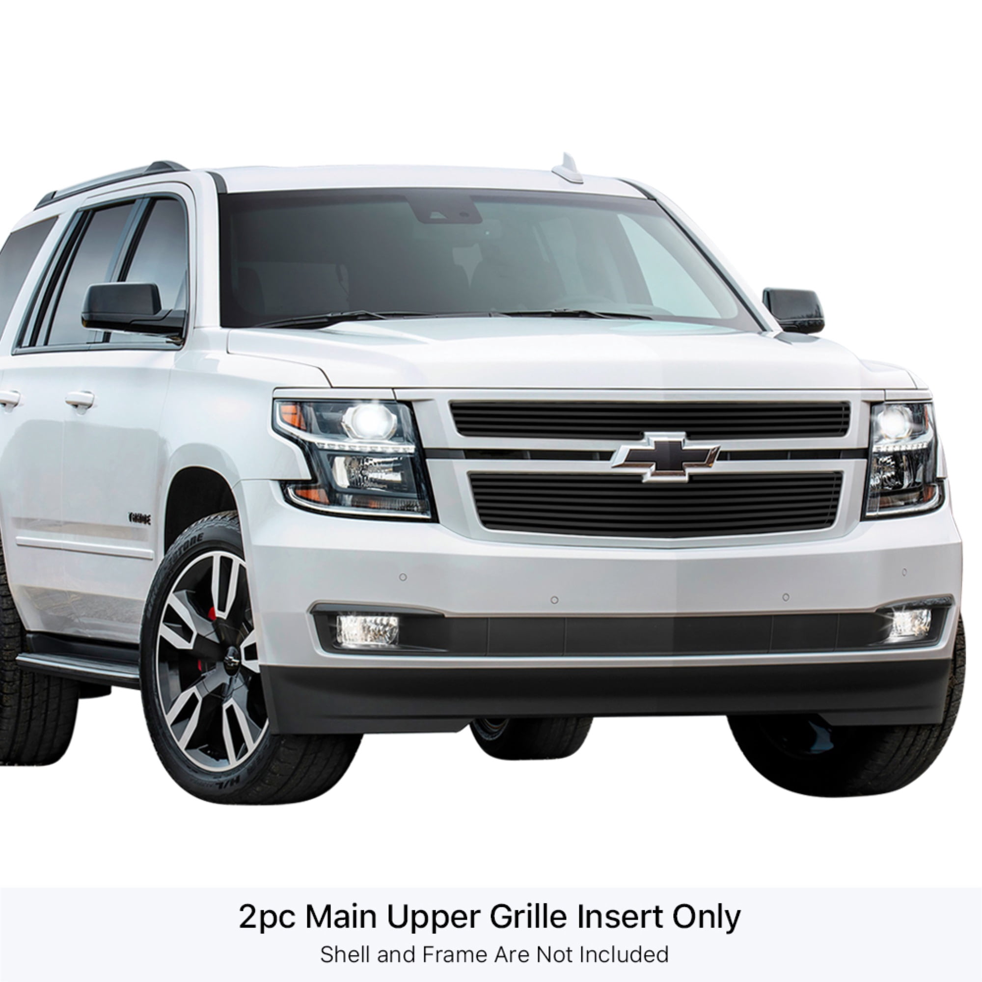 APS Black Stainless Steel Billet Grille for 2015-2020 Chevy Suburban ...