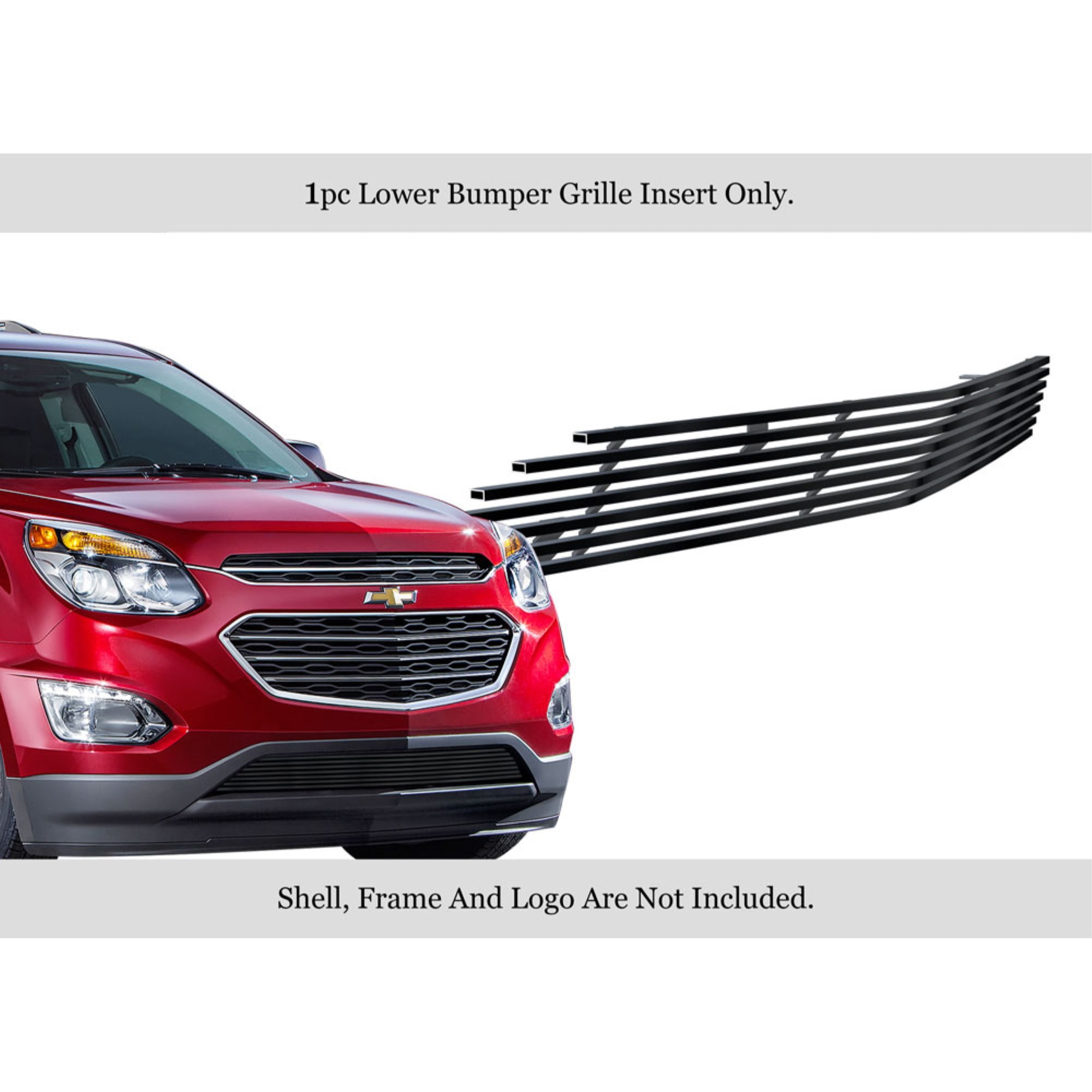2016-2017 Chevy Equinox Stainless Steel Black Powder Coated Finish 8X6 ...