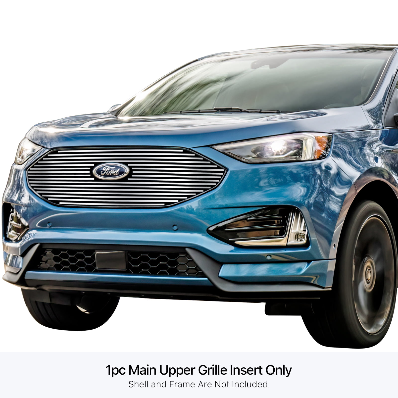 APS 2019-2022 Ford Edge ST&ST-Line Stainless Steel Billet Grille 8x6 ...