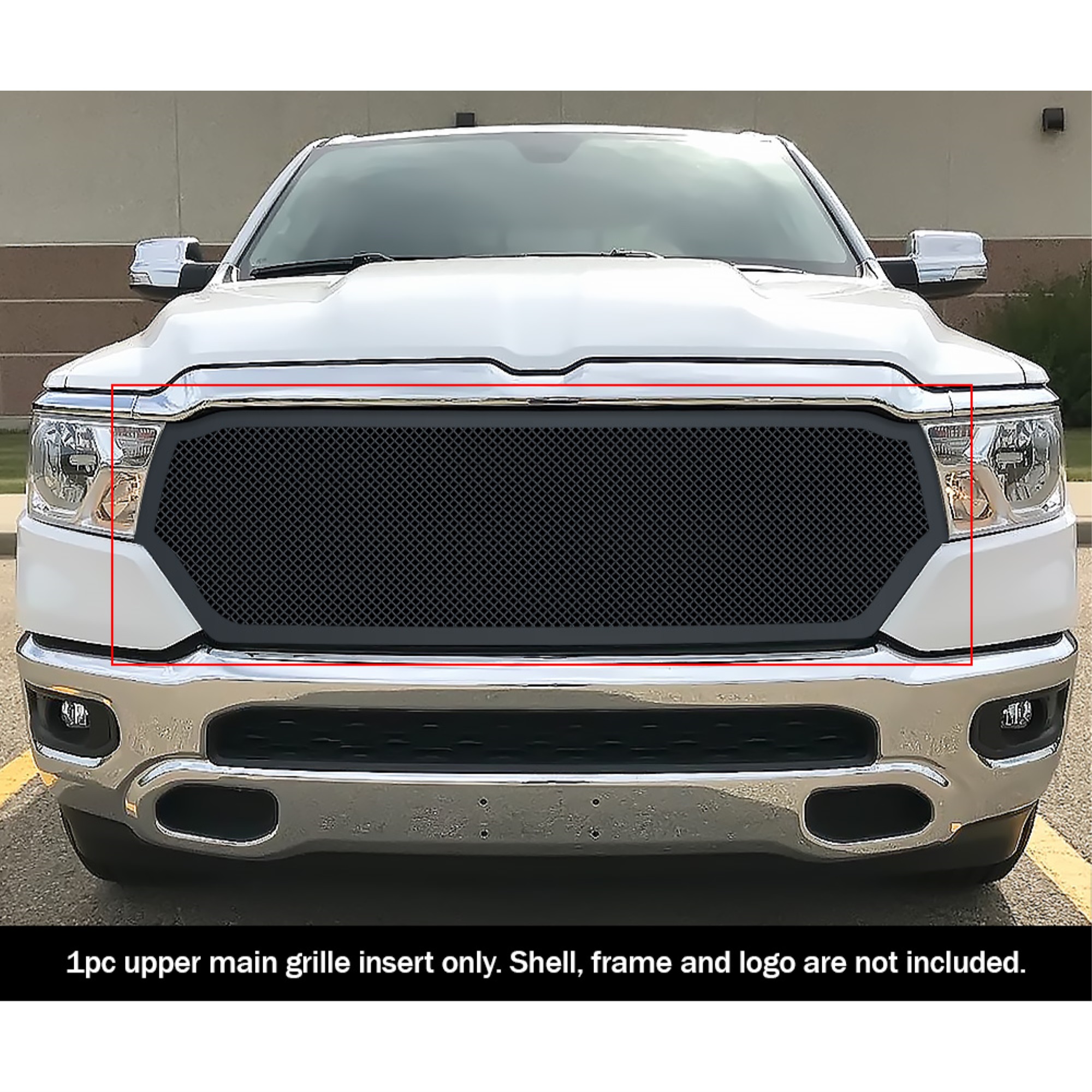 APS 2019-2023 Ram 1500 Laramie Black Wire Mesh Grille 1.8 mm wire mesh ...