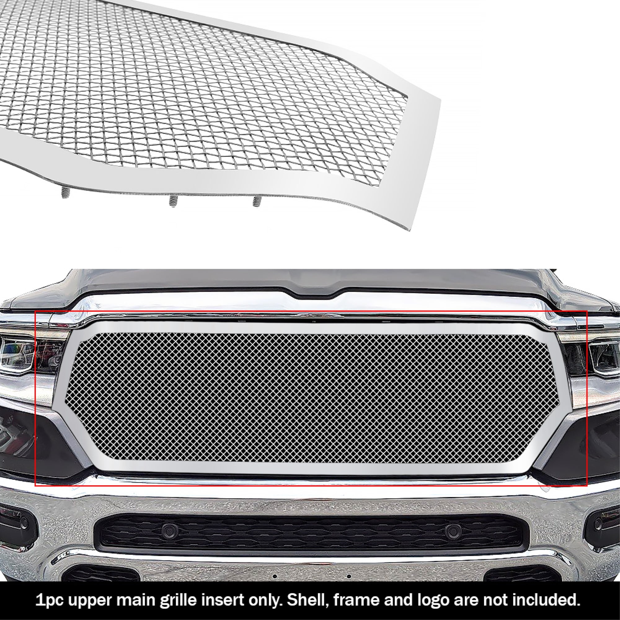 APS 2019-2023 Ram 1500 Laramie Mesh Grille 1.8 mm wire mesh - Walmart.com