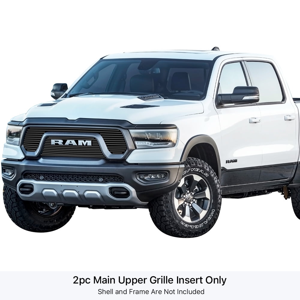 APS 2019-2023 Ram 1500 Rebel Black Stainless Steel Billet Grille 8x6 ...