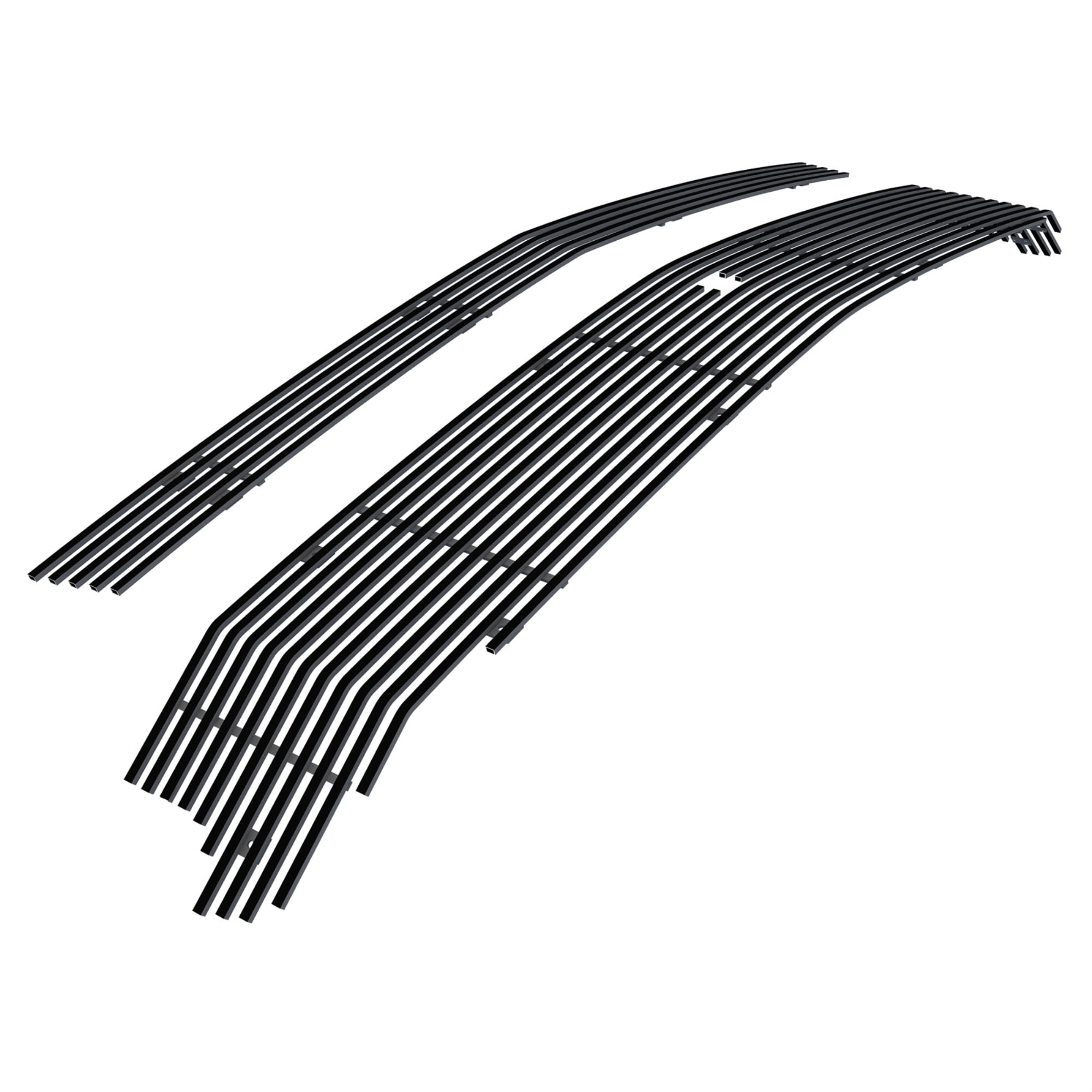 APS 2021-2023 Chevy Tahoe High Country Black Stainless Steel Billet Grille 8x6 horizontal billet ...
