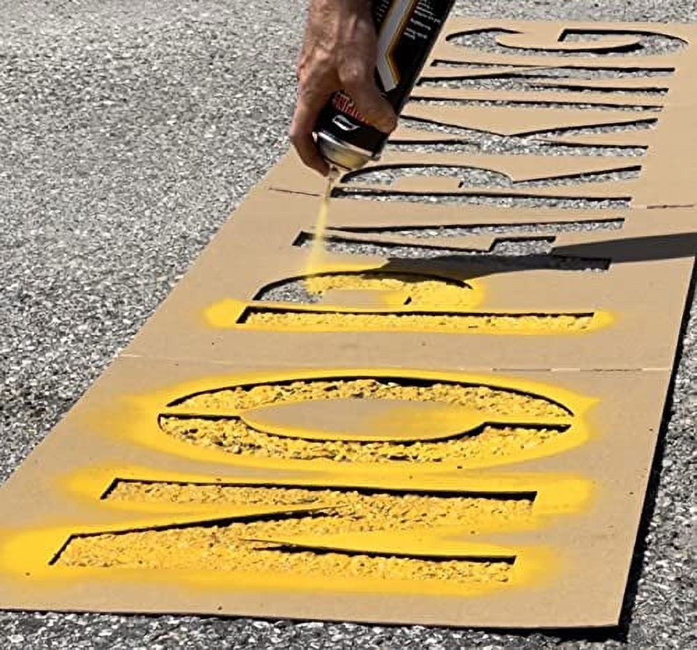 APS 4" FIRE LANE NO PARKING Stencil for Parking Lot | Parking Lot ...