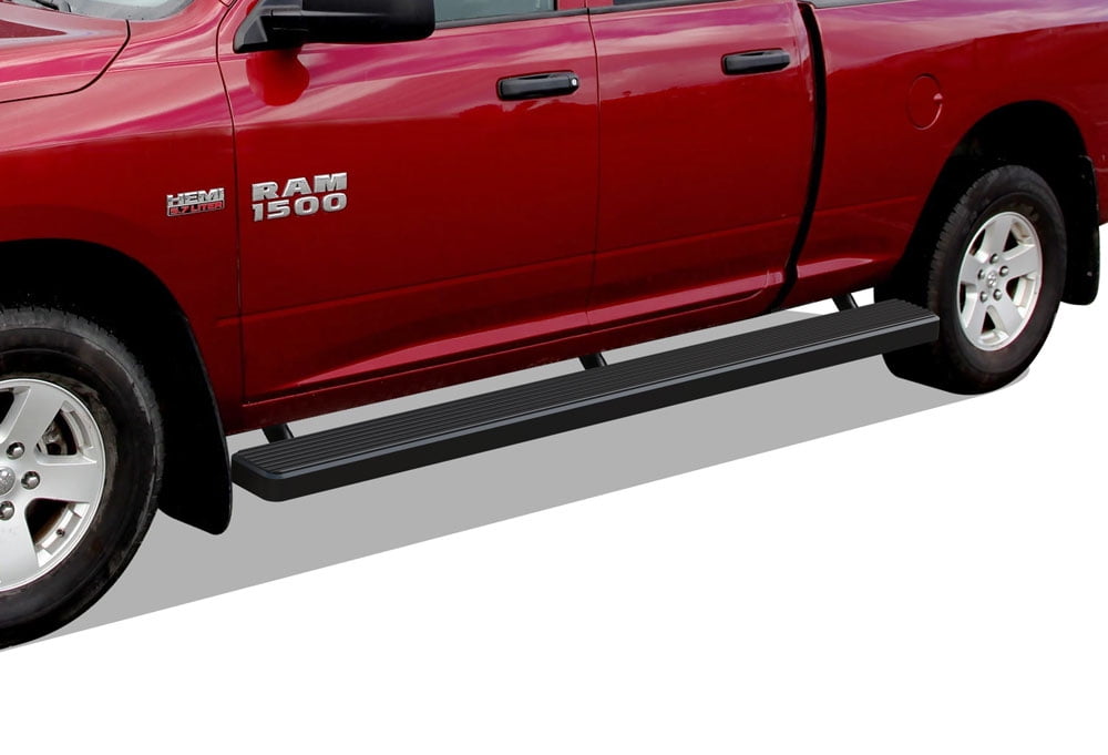 APS 6" iStep Black Wheel to Wheel Running Boards Compatible with 2009 ...