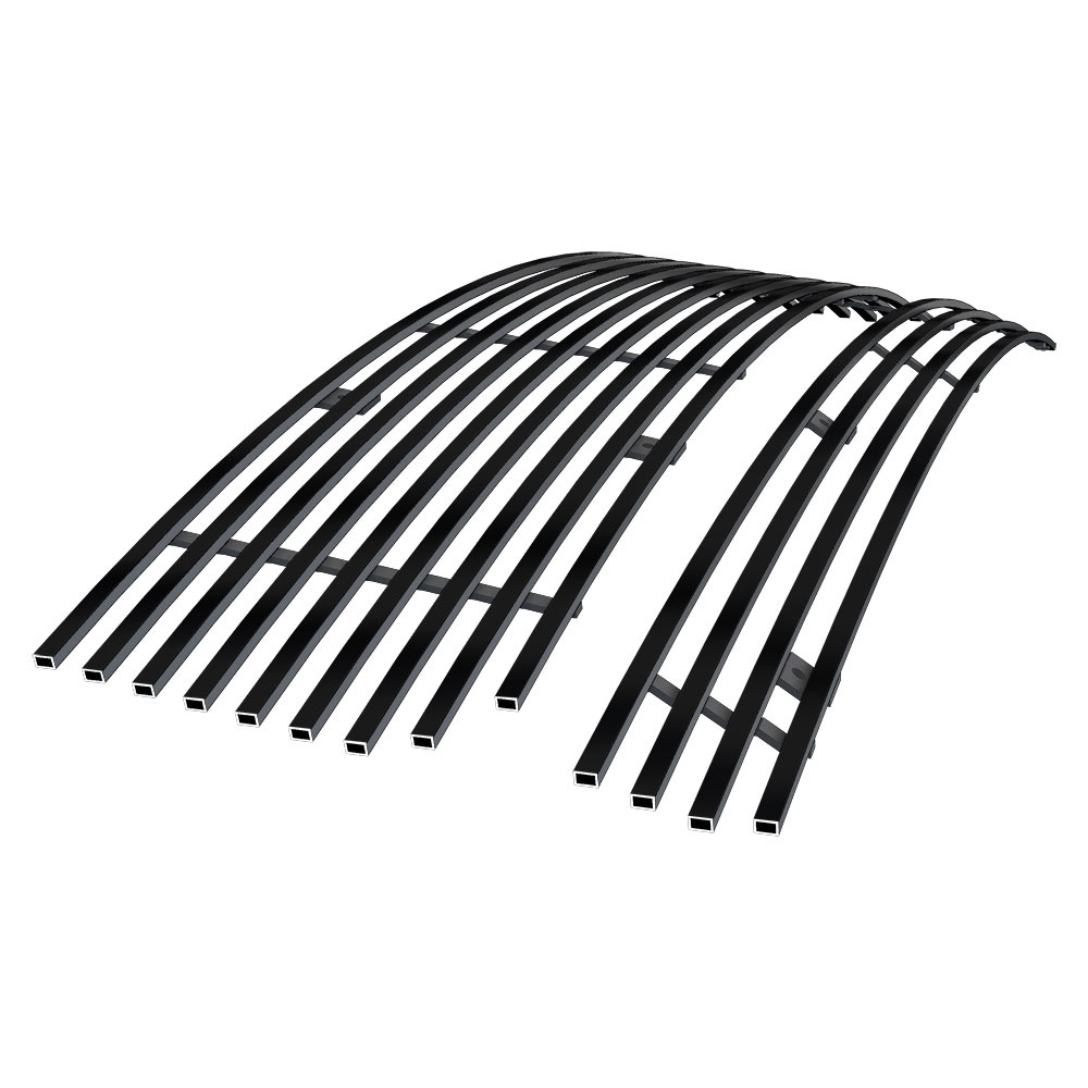APS Black Horizontal Billet Grille Insert Compatible with Ford Mustang ...