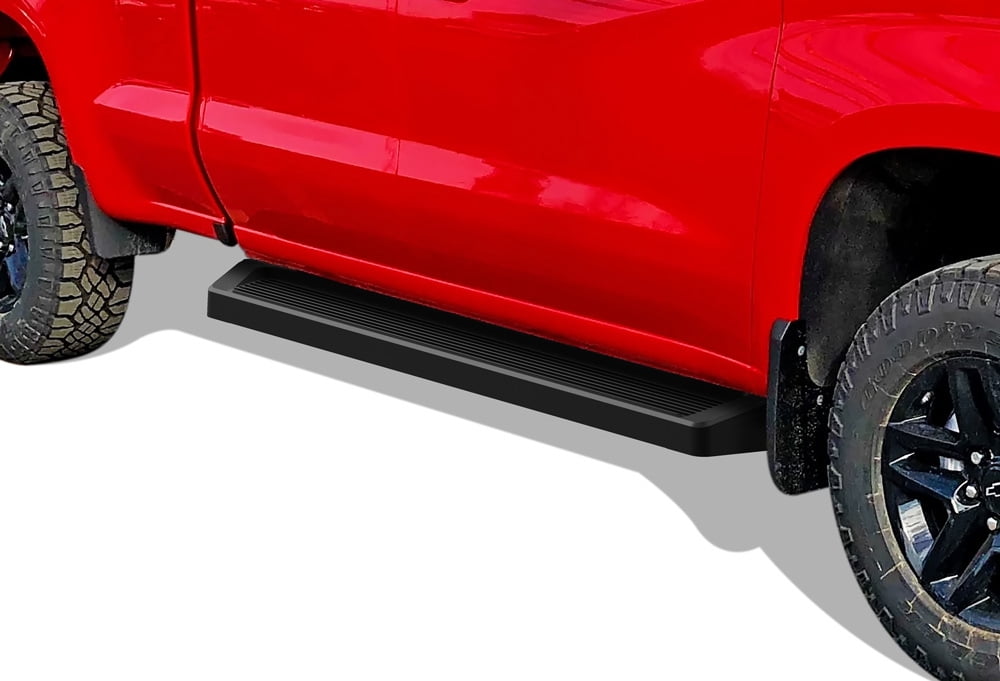 APS Black Running Boards Style Compatible with Silverado Sierra 1500 ...