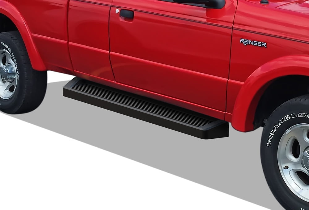 APS Black Running Boards Style Compatible with Ford Ranger Mazda B ...