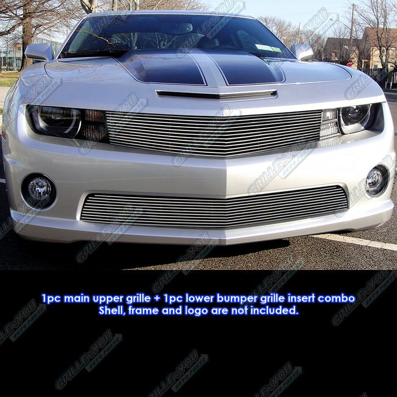 APS Compatible with Chevy Camaro 2010-2013 SS V8 Short Aluminum Chrome ...