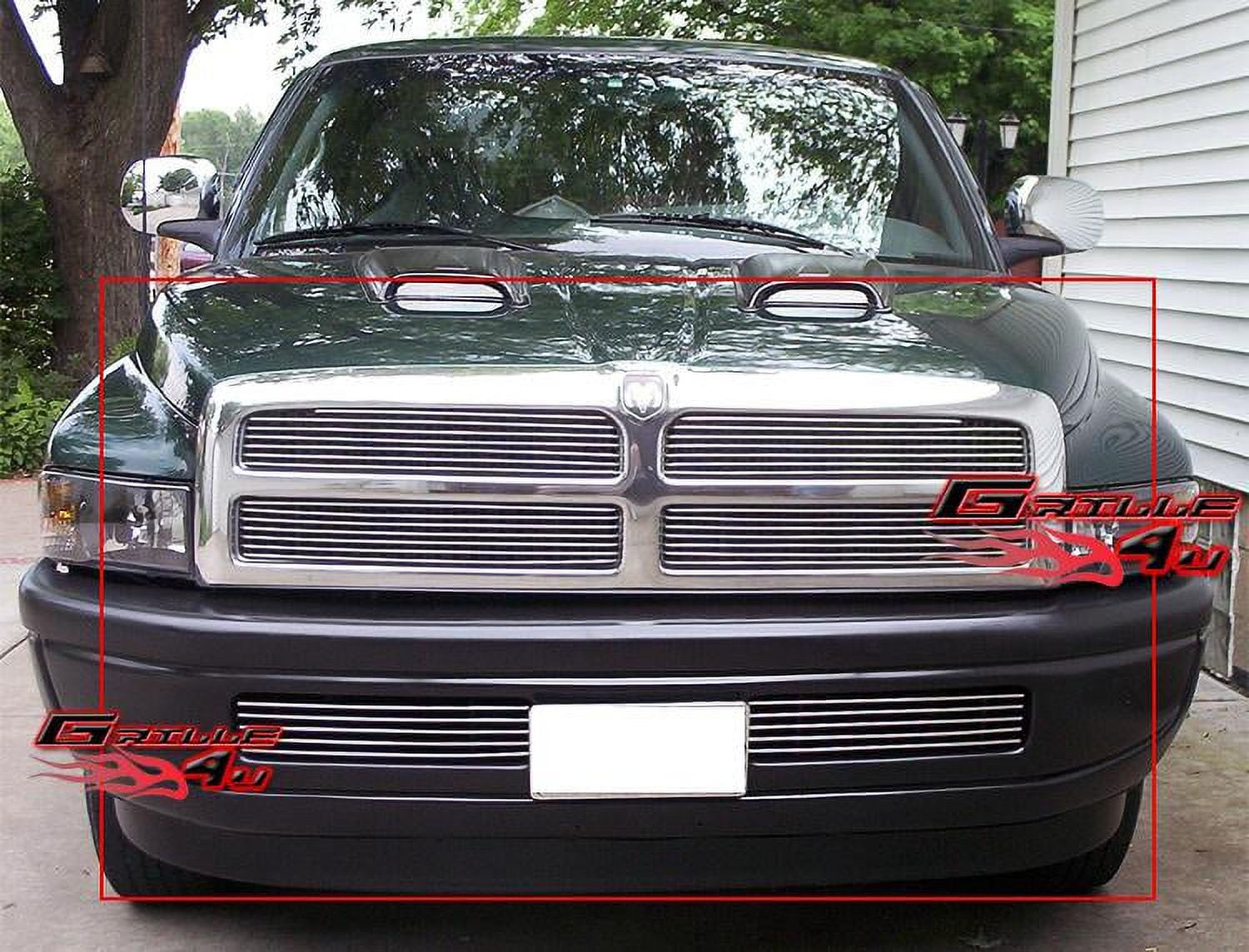 APS Compatible with Dodge Ram 1994-2001 Aluminum Chrome Horizontal ...