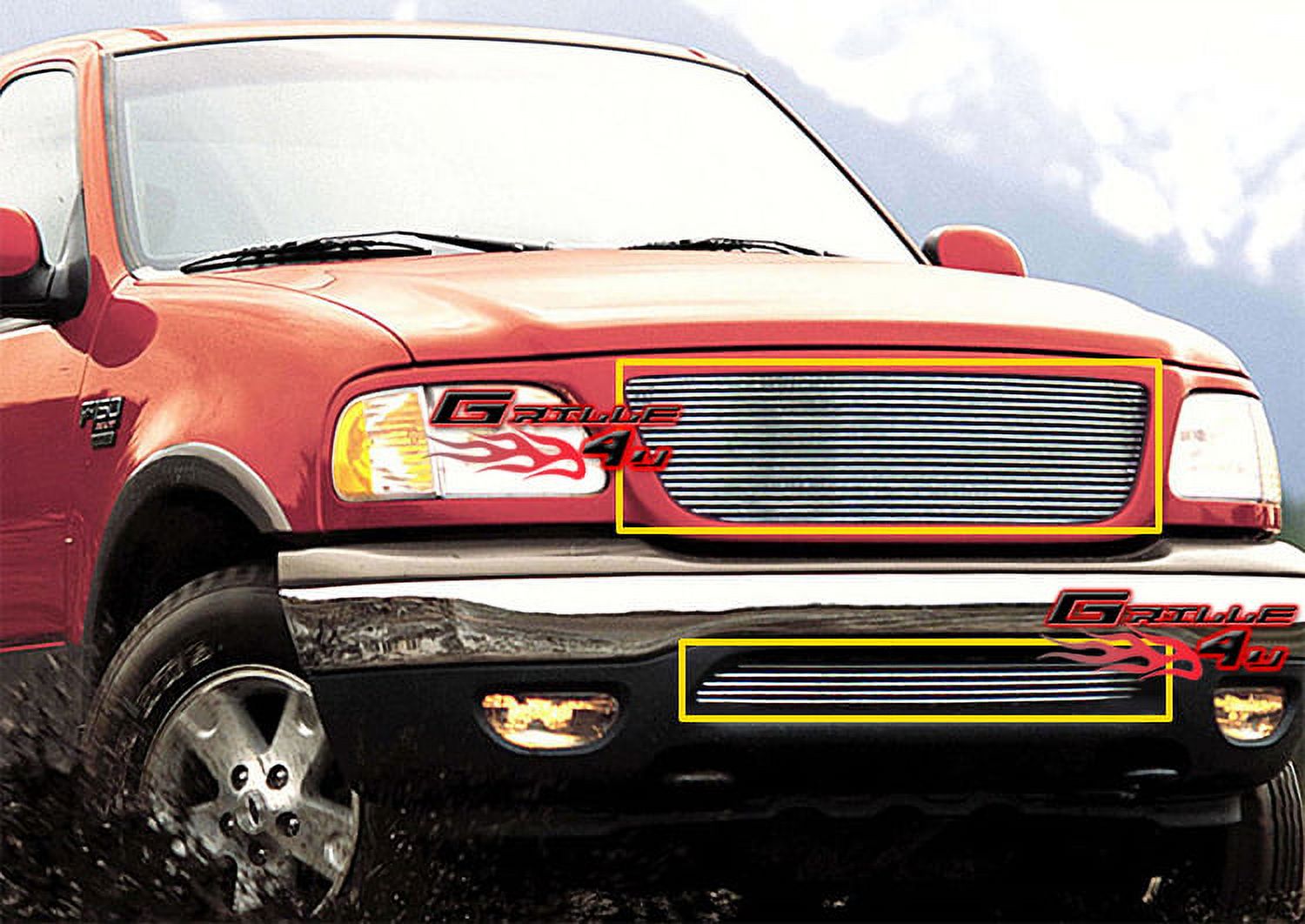 06 F150 Grille APS Black Billet Grille Insert For Ford F-150 1999-2003 ...