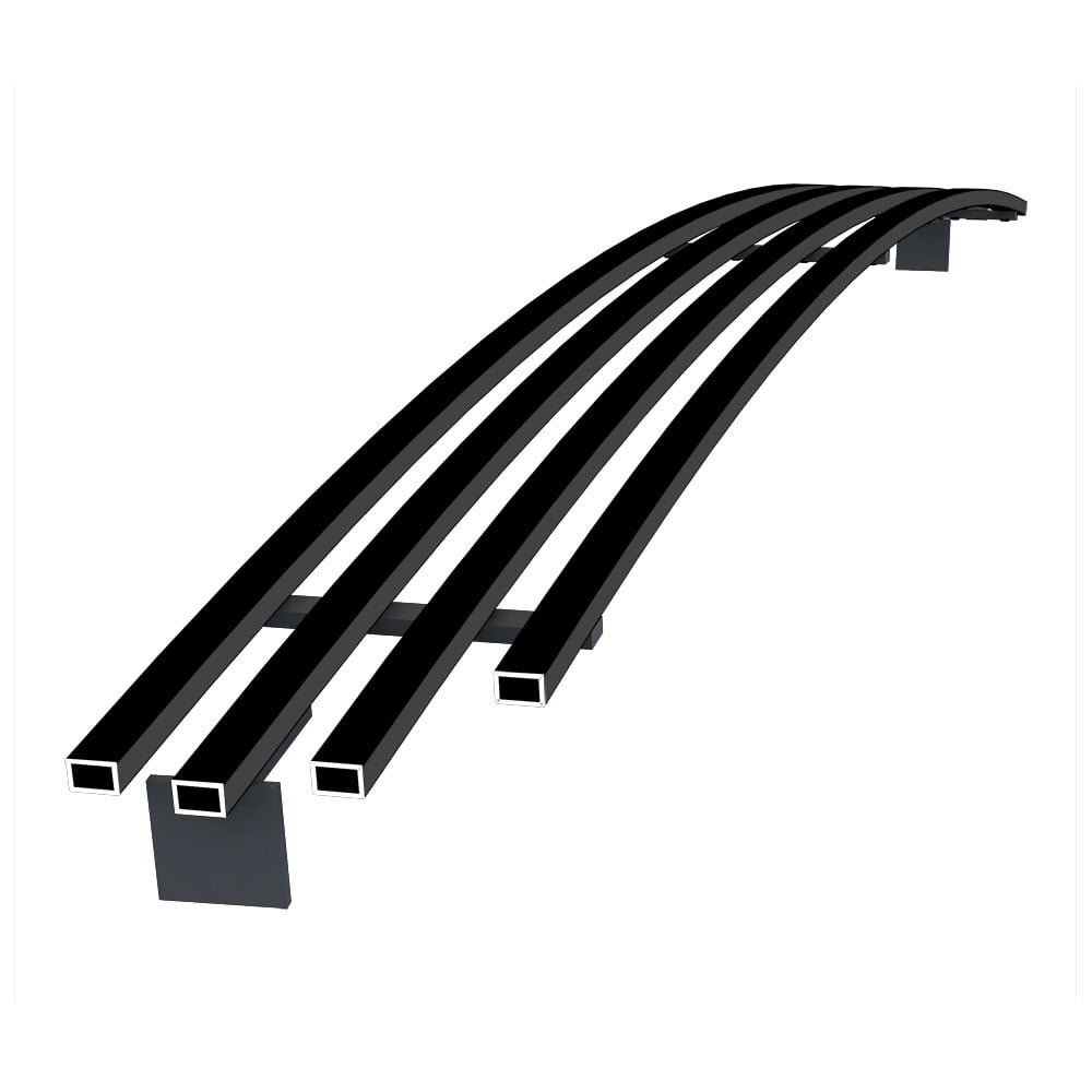 APS Compatible with Ford Mustang 1999-2004 Lower Bumper Black Billet Front Grill Grille Insert ...