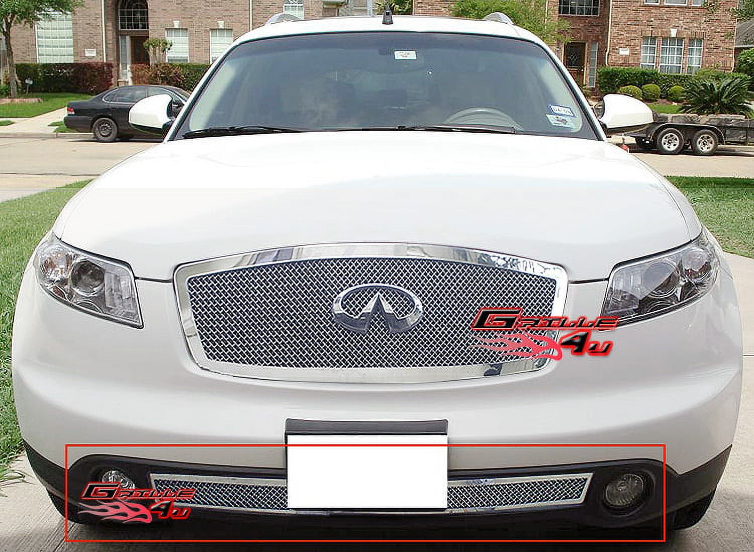 APS Compatible with Infiniti FX35 FX45 2003-2005 Lower Bumper Stainless ...