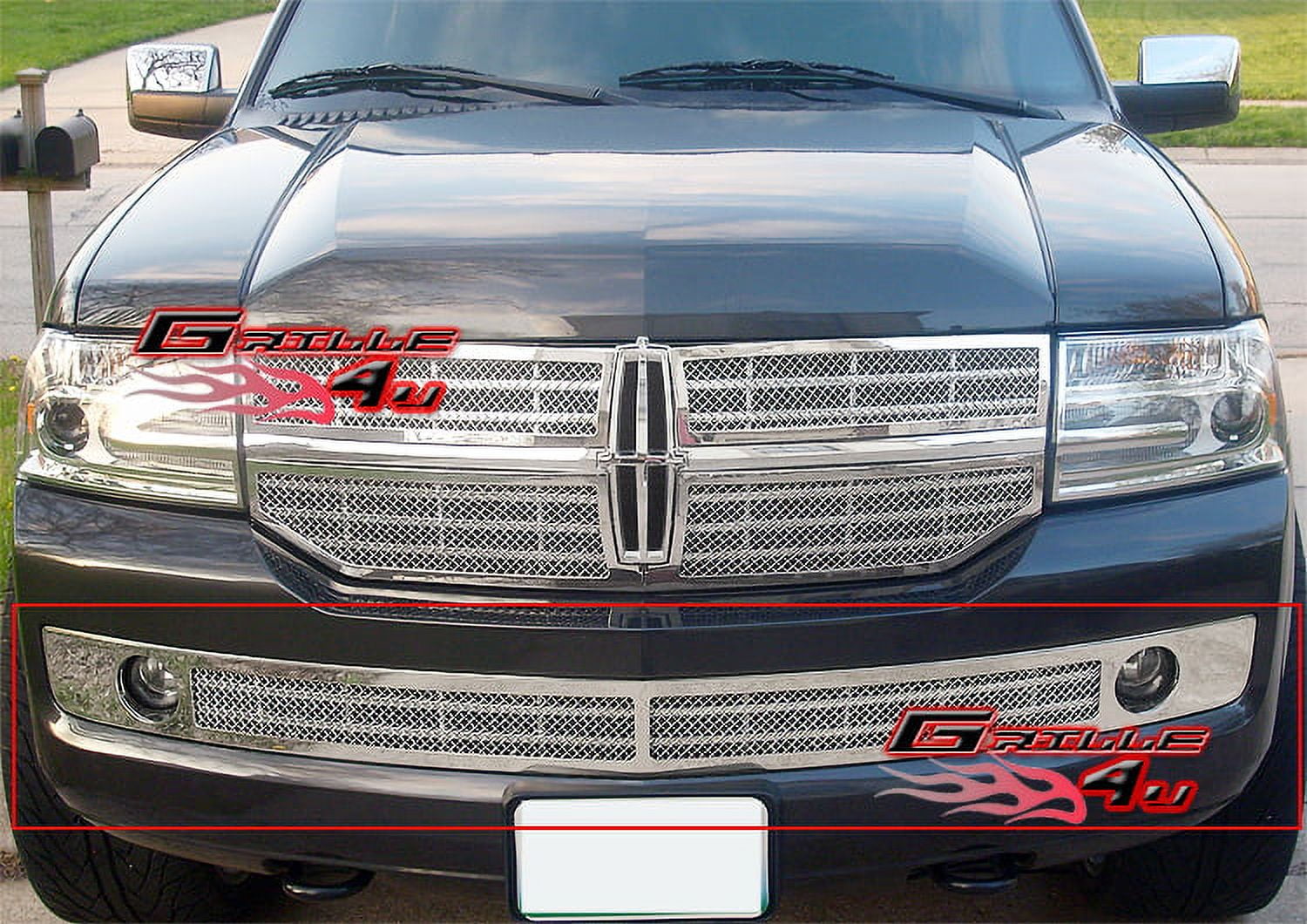 APS Compatible with Lincoln Navigator 2007-2014 Lower Bumper Stainless ...