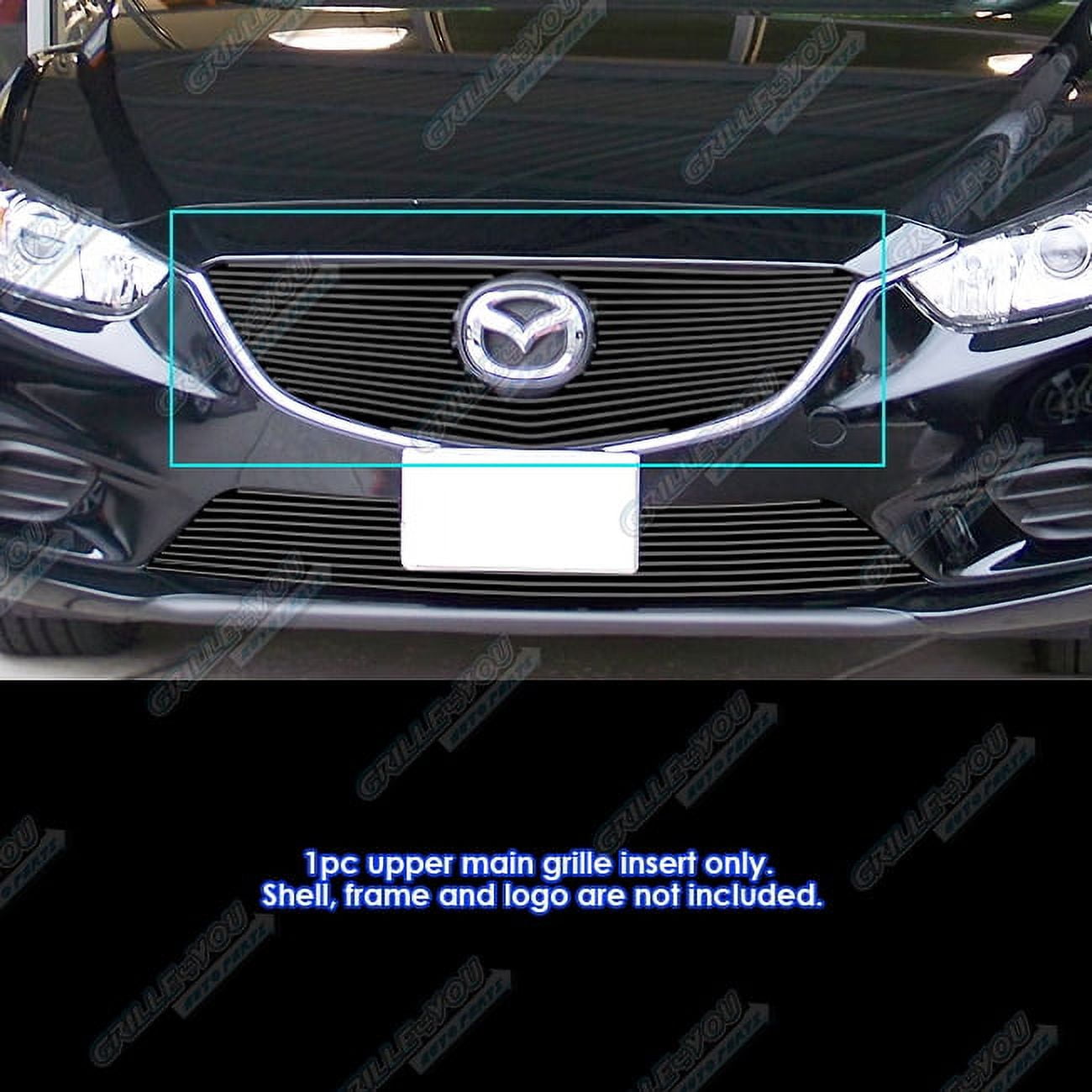 APS Compatible with Mazda Mazda 6 2014-2016 Main Upper Aluminum Black ...