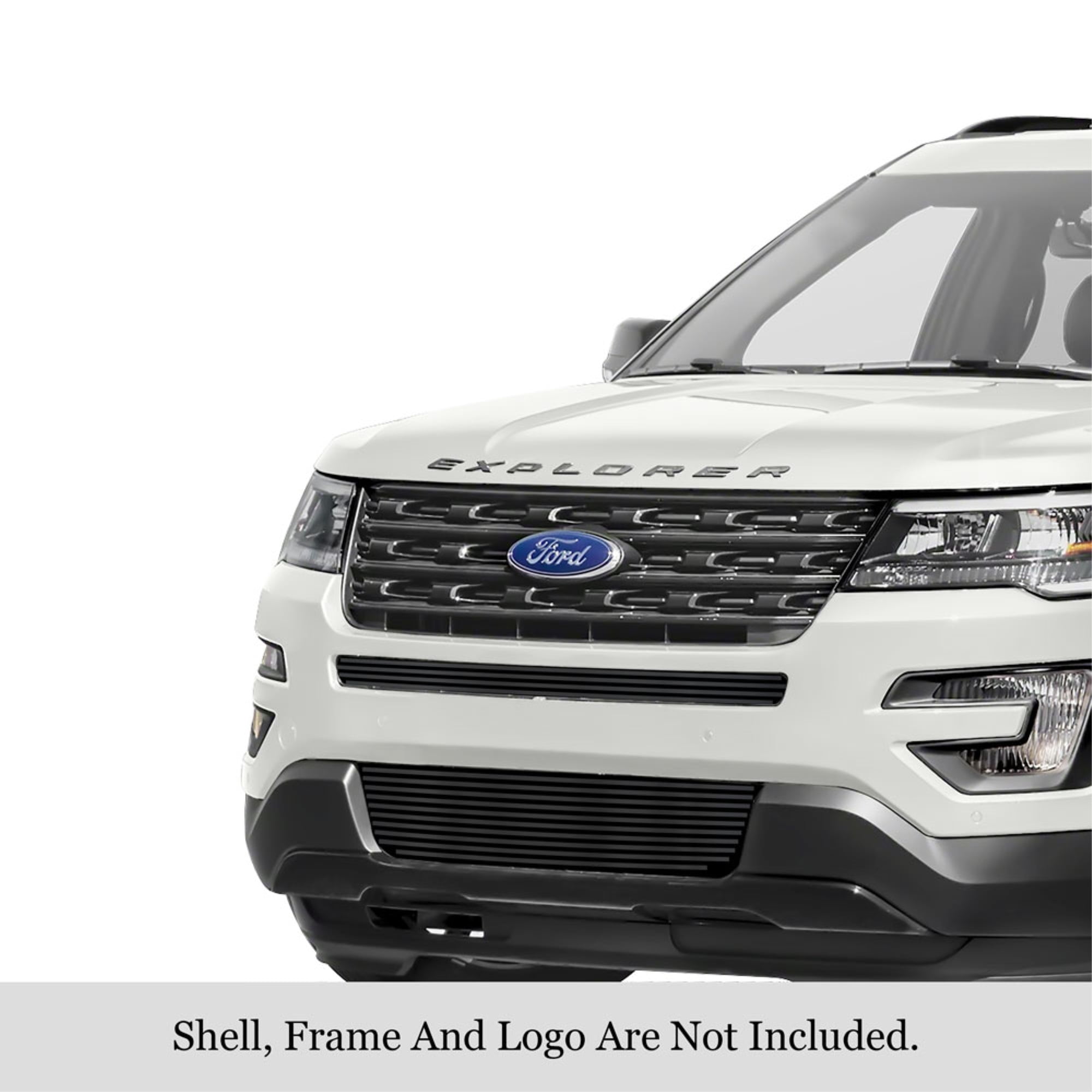 Ford Explorer 2016-2019 Front Stainless Steel Black Powder Coated 8X6 ...