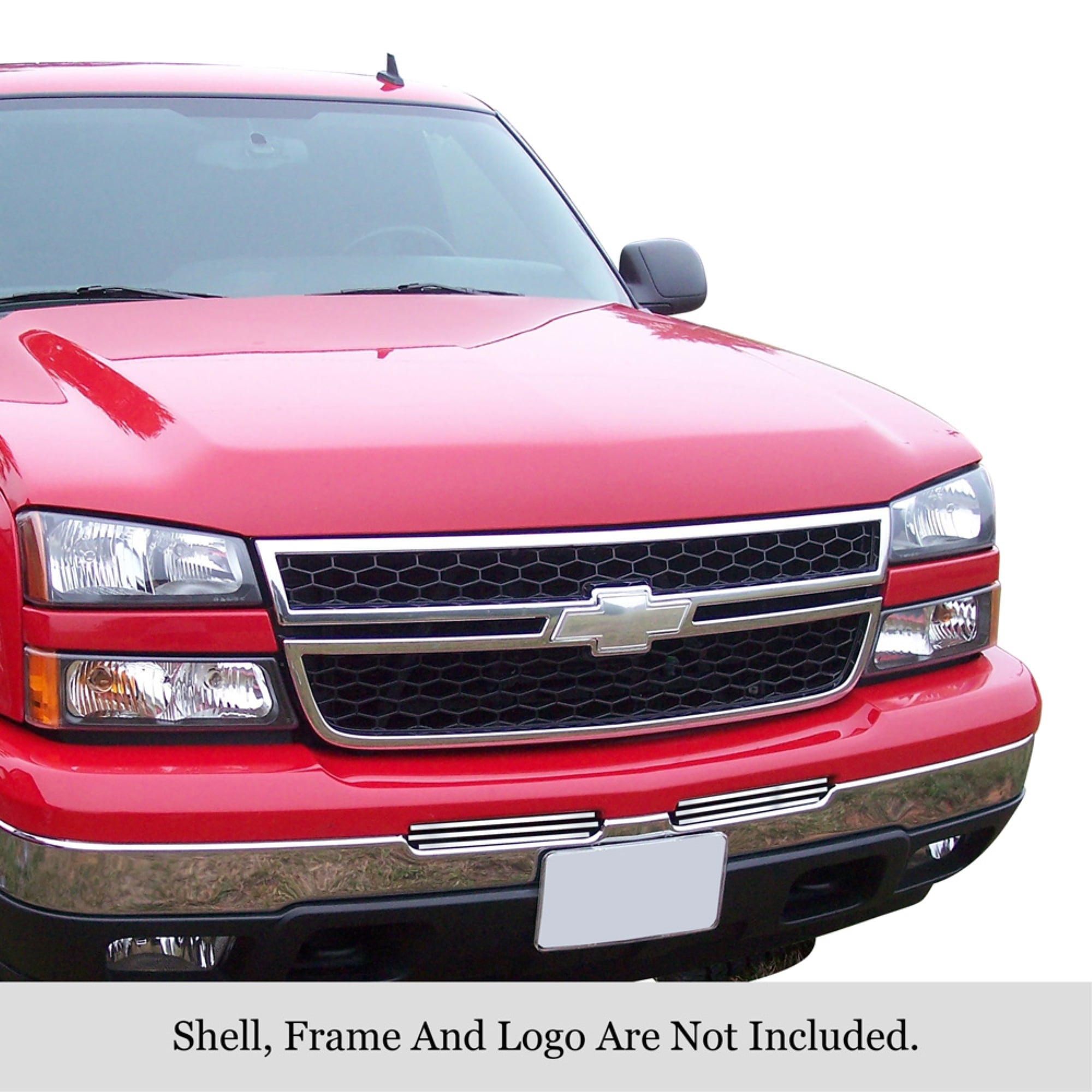 APS Horizontal Stainless Steel Billet Grille 2003-2006 Chevy Silverado ...