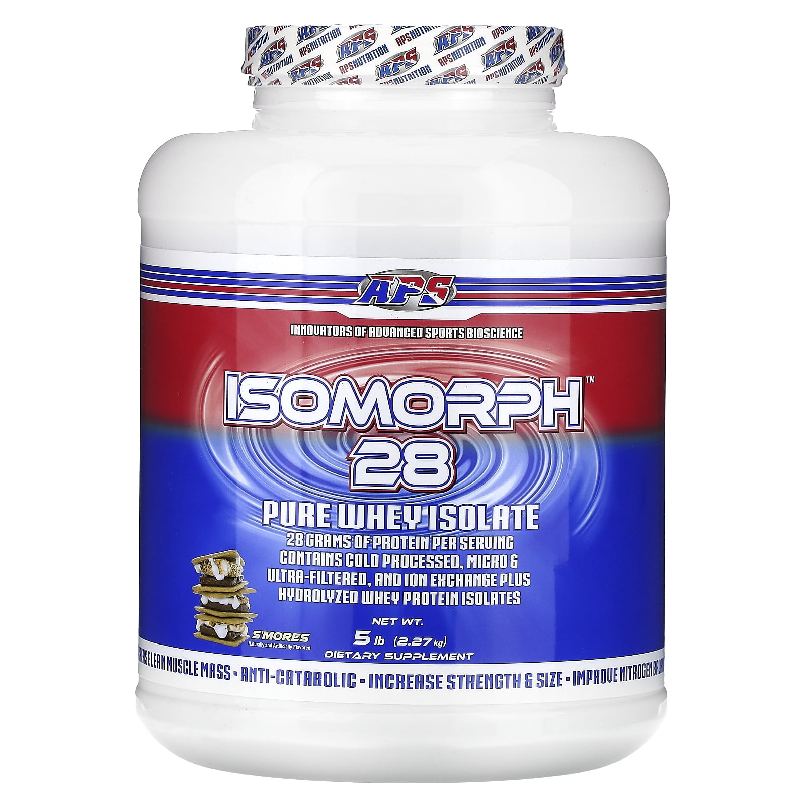 APS Isomorph 28, Pure Whey Isolate, S'mores , 5 lb (2.27 kg) - Walmart.com