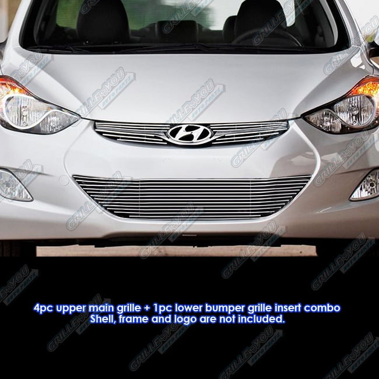 APS Premium Aluminum Chrome Horizontal Billet Grille Grill Compatible ...