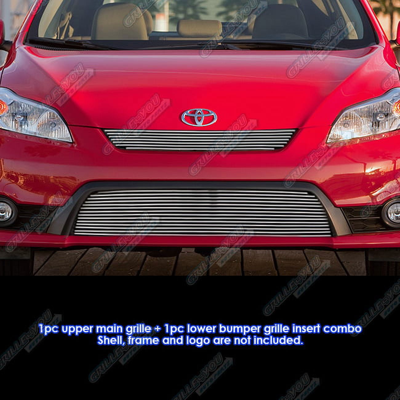 APS Premium Aluminum Chrome Horizontal Billet Grille Grill Compatible ...