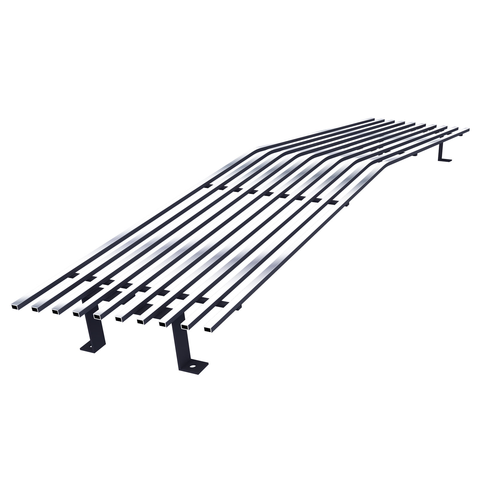 APS Premium Stainless Steel Chrome 8x6 Billet Grille Compatible with ...