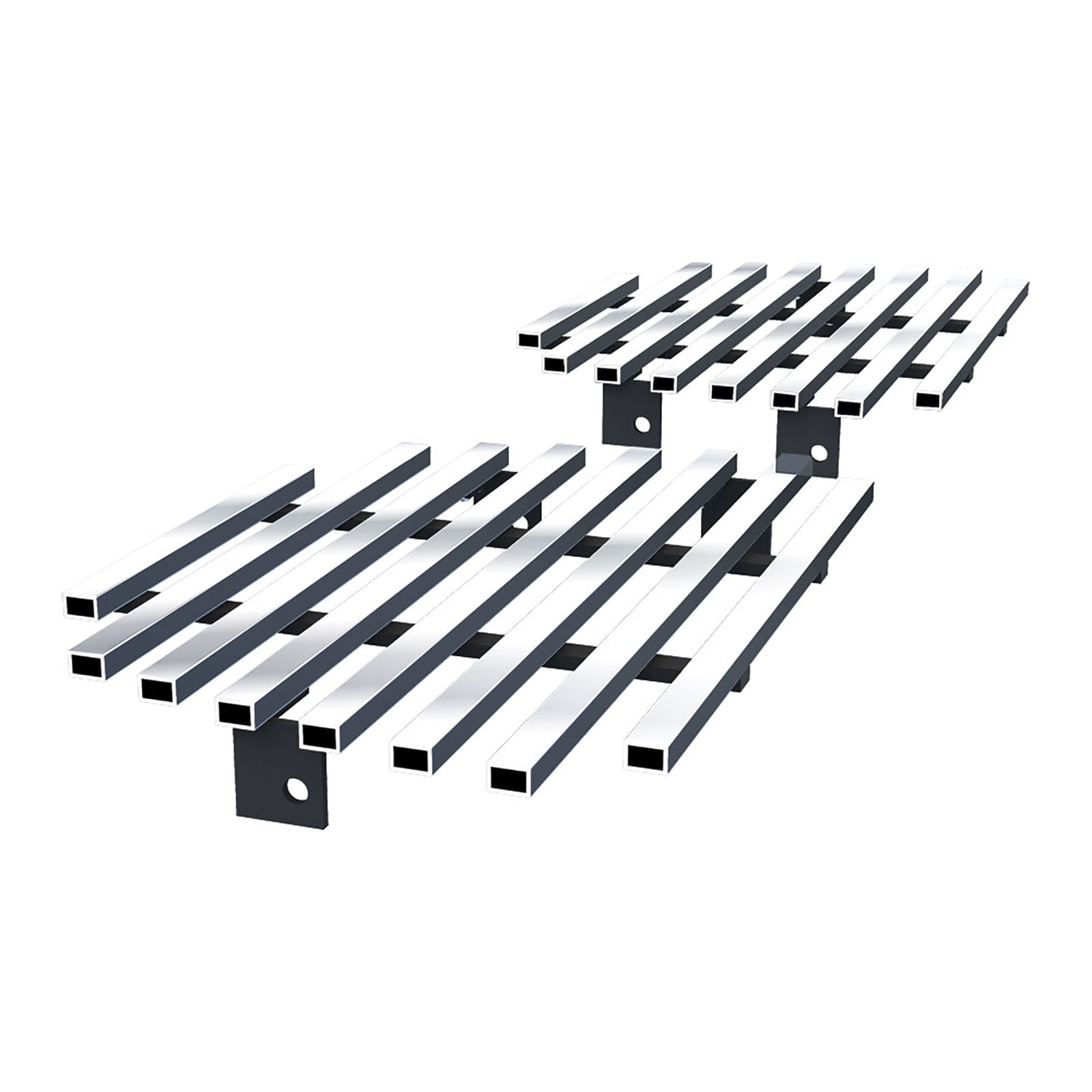 APS Premium Stainless Steel Chrome 8x6 Billet Grille Compatible with ...