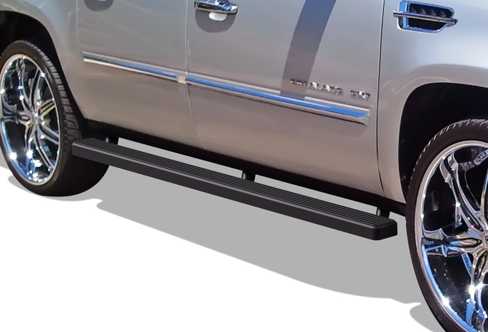 APS Running Boards 4 inches Matte Black Compatible with Cadillac ...