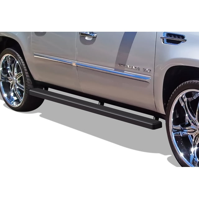 APS Running Boards 4 inches Matte Black Compatible with Cadillac ...