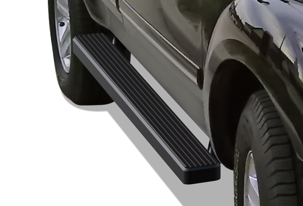 APS Running Boards 4 inches Matte Black Compatible with Dodge Durango ...