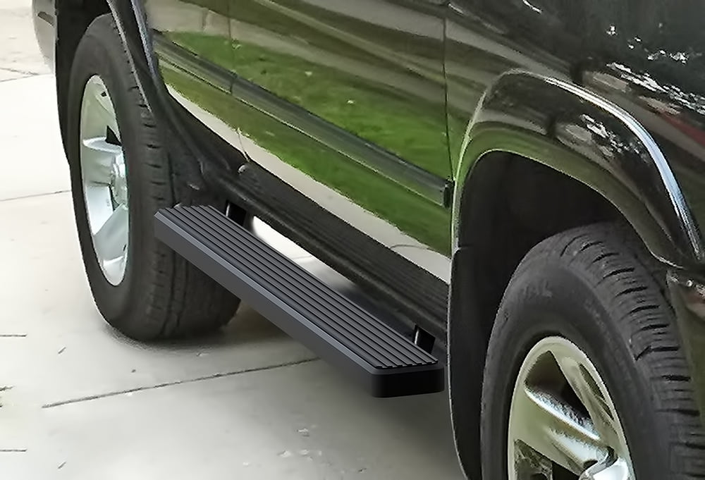 APS Running Boards 4 inches Matte Black Compatible with Nissan ...