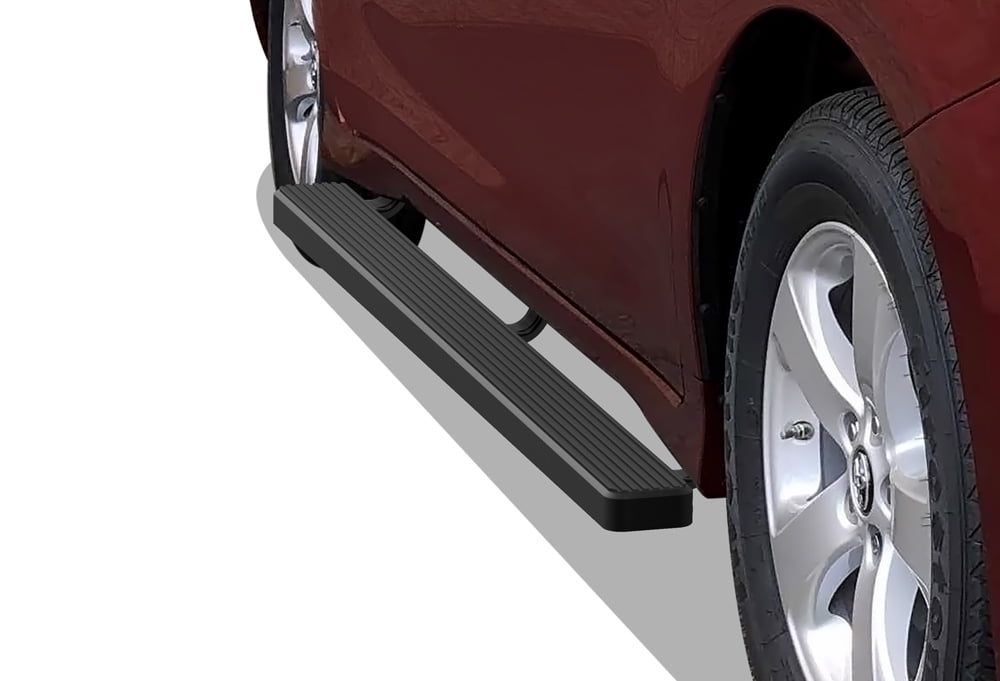 APS Running Boards 4 inches Matte Black Compatible with Toyota Sienna ...