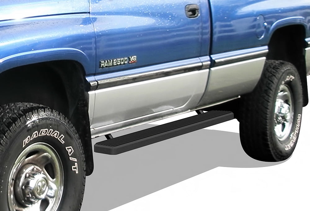 APS Running Boards 4in Black Compatible with Dodge Ram 1500 1994-2001 ...