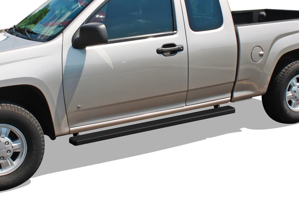 APS Running Boards 4in Black Compatible with Chevy Colorado GMC Canyon ...