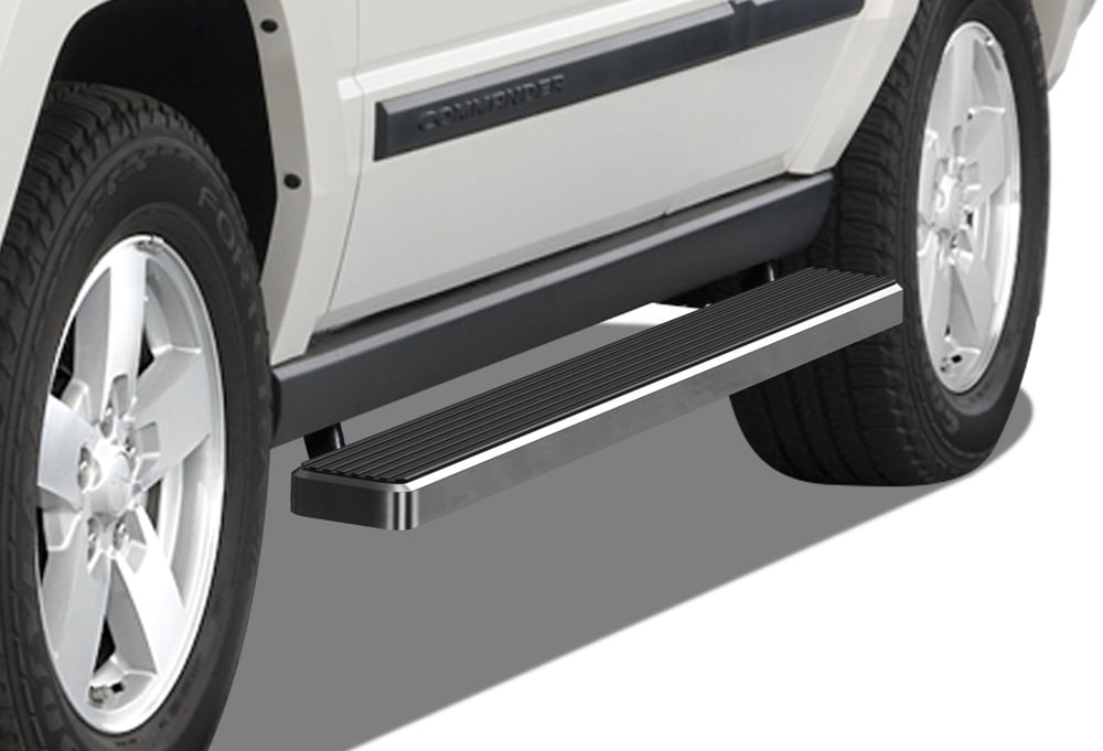 APS Running Boards 5 inches Compatible with Jeep Commander 2006-2011 (7 ...