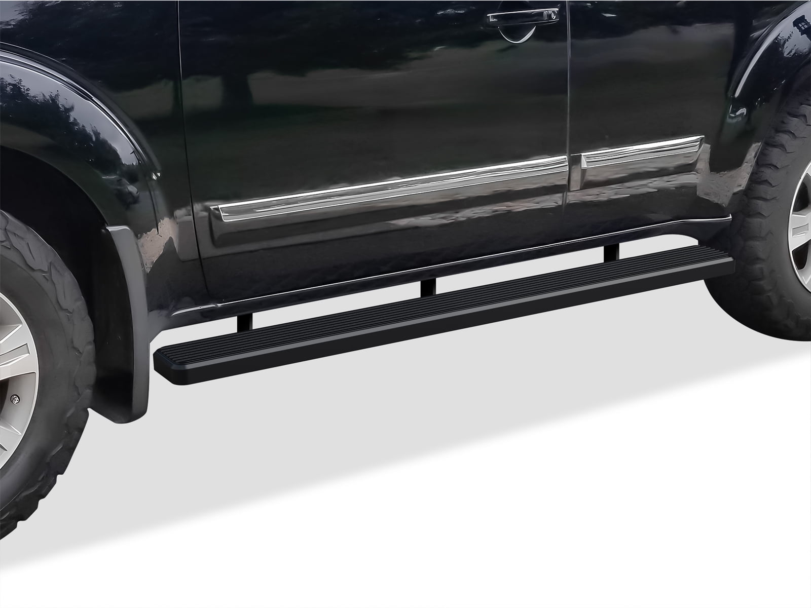 APS Running Boards 5 inches Matte Black Compatible with Nissan ...