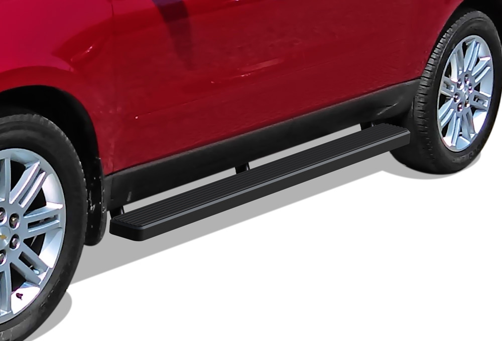 APS Running Boards 5in Matte Black Compatible with Chevy Traverse 2007 ...