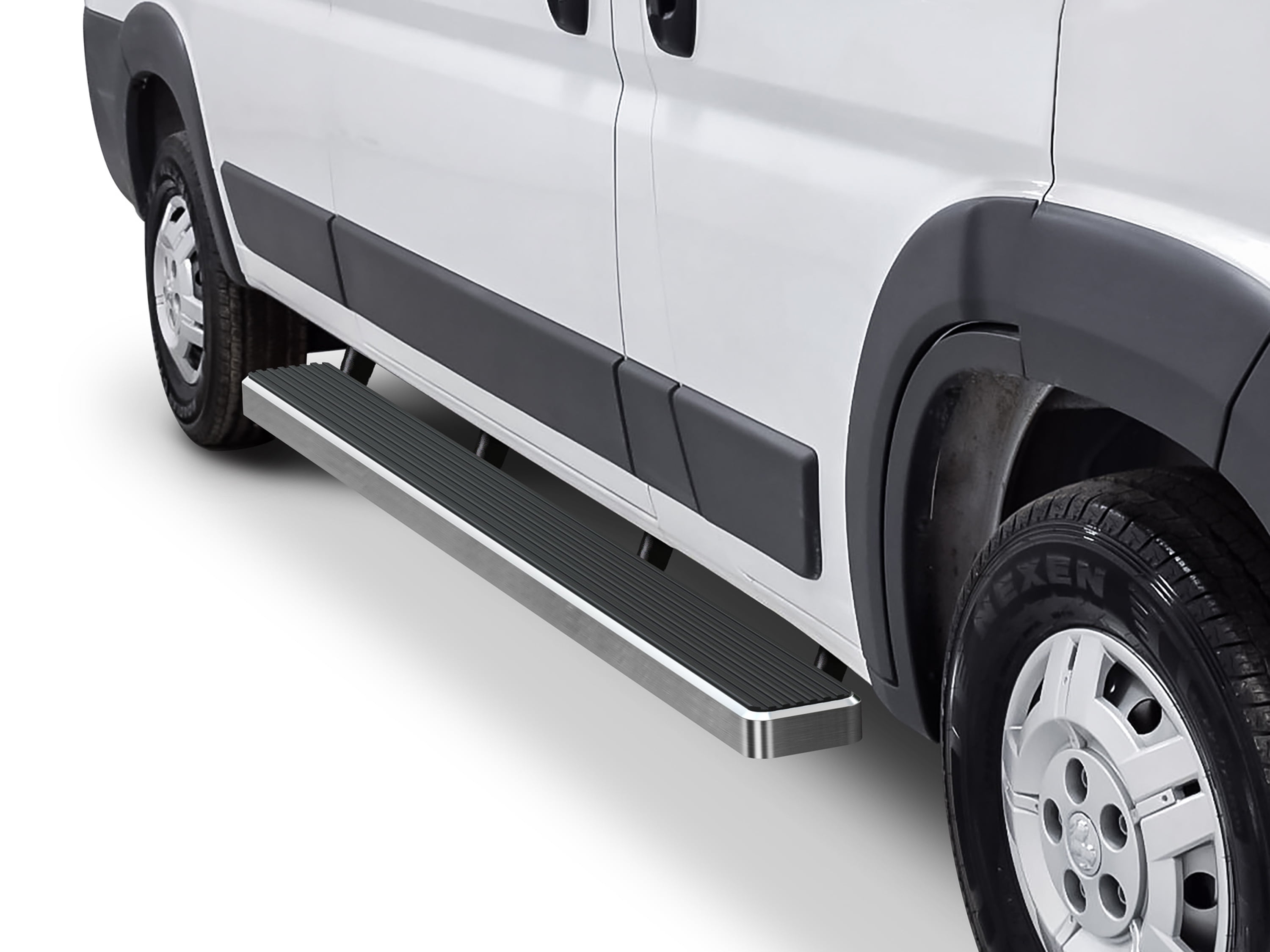 APS Running Boards 5in Silver Compatible with Ram ProMaster 2014-2025 ...