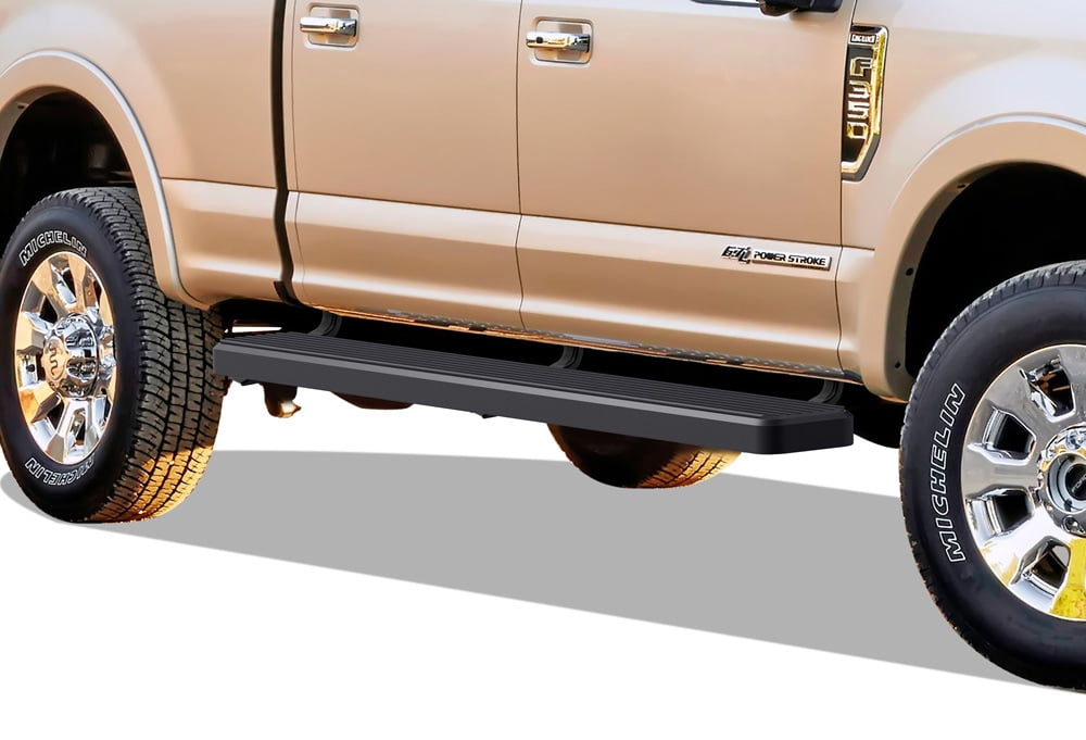 APS Running Boards 6 inches Black Compatible with Ford F250 F350 Super ...