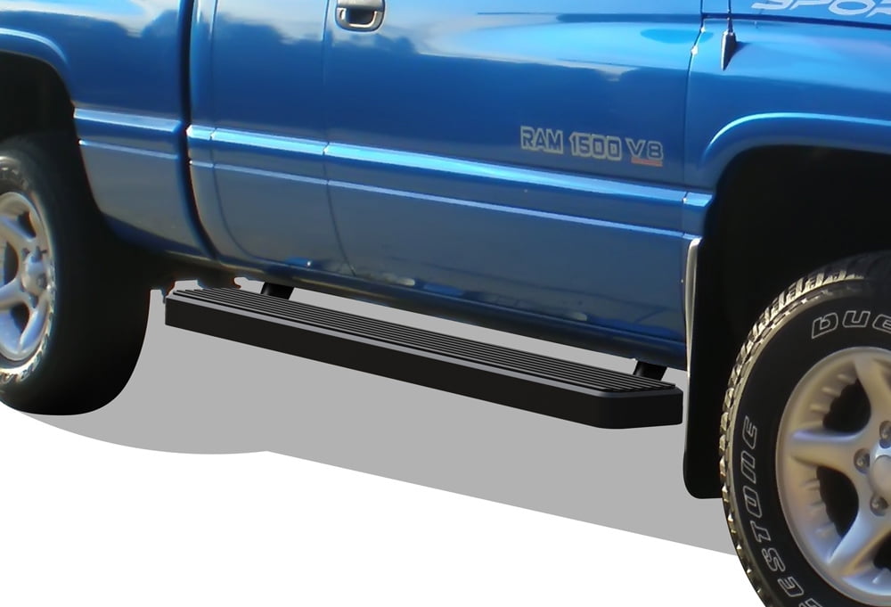 APS Running Boards 6in Black Compatible with Dodge Ram 1500 1994-2001 ...