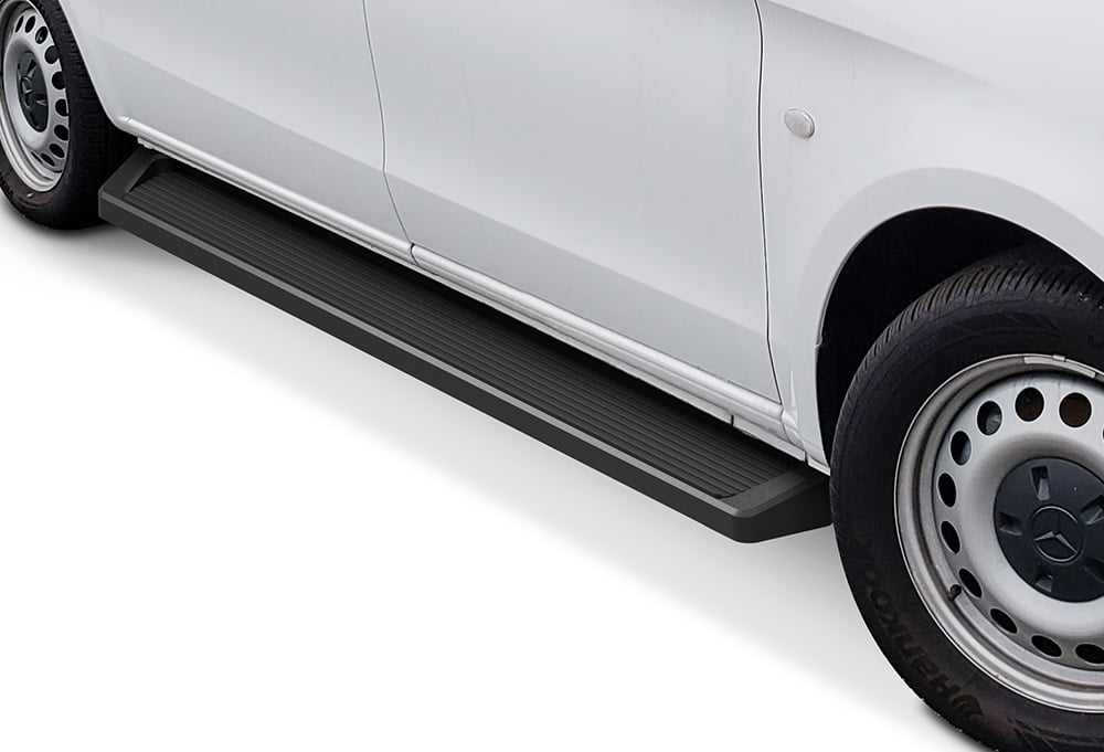 APS Running Boards 6in Matte Black Compatible with Mercedes-Benz Metris ...